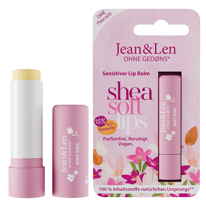 Lippenpflege mit Sheabutter für sanft gepflegte Lippen | Jean&Len