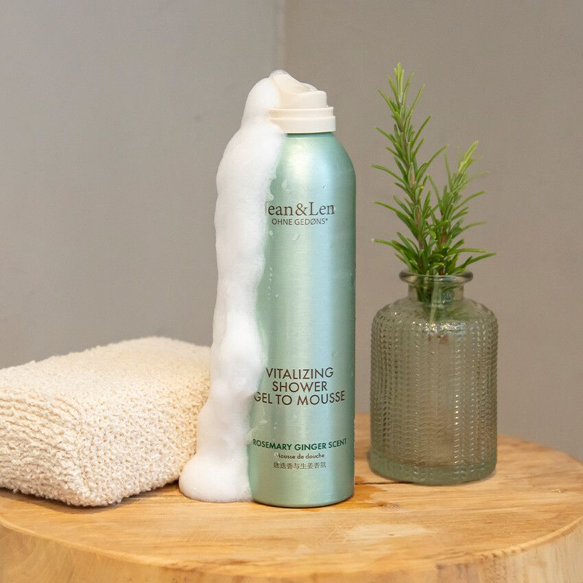 Duschschaum Rosemary/Ginger - Shower Gel to Mousse | Jean&Len